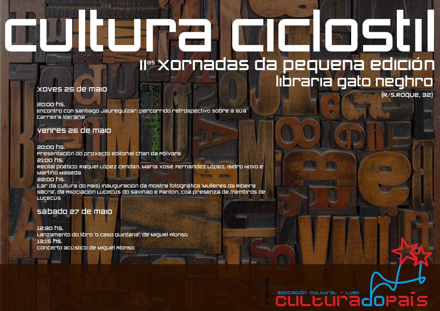 Cultura do País organiza"Cultura Ciclostil" do 25 ao 27 de maio ...